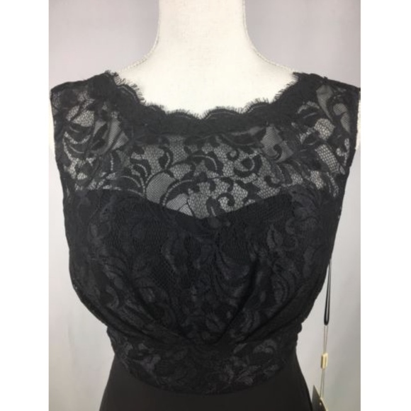 Ada's Bridal | Dresses | Adas Bridal 4 Black Lace Top Formal Dress Gown ...